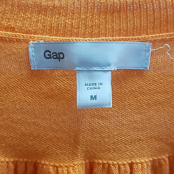 GAP | Sweaters | Gap Orange Vneck Cardigan | Poshmark